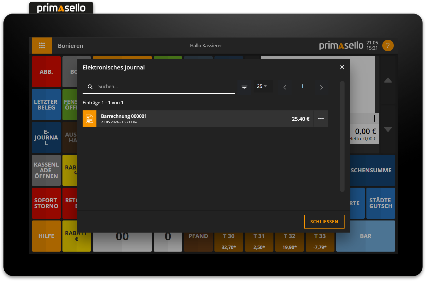 Electronic Journal | primasello Online Dokumentation